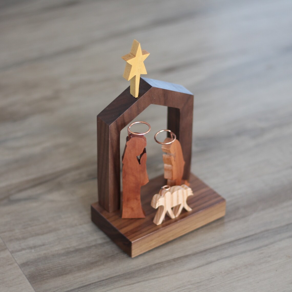 Handmade Wooden Nativity - Etsy