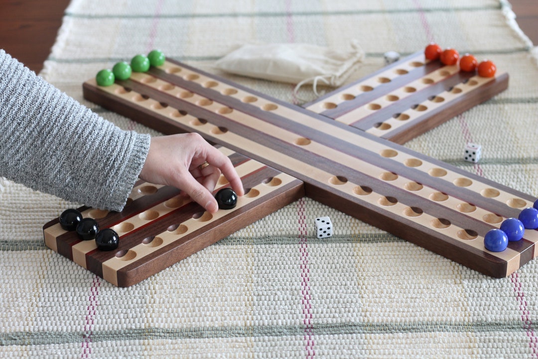 Handmade Wooden Marble Board Game - Etsy