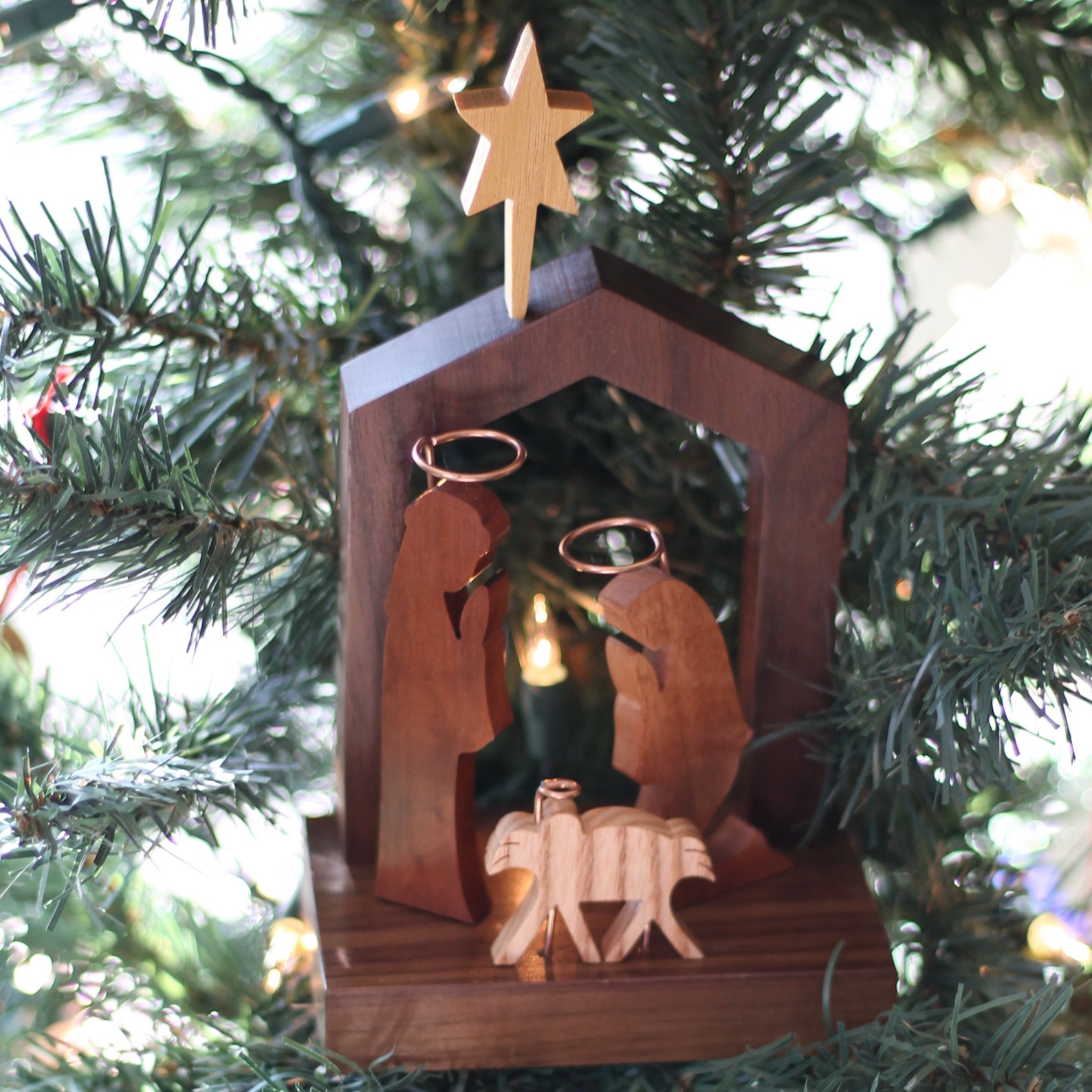 Handmade Wooden Nativity - Etsy