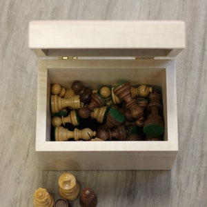 Chess Piece Box | for Small + Medium Pieces - Etsy