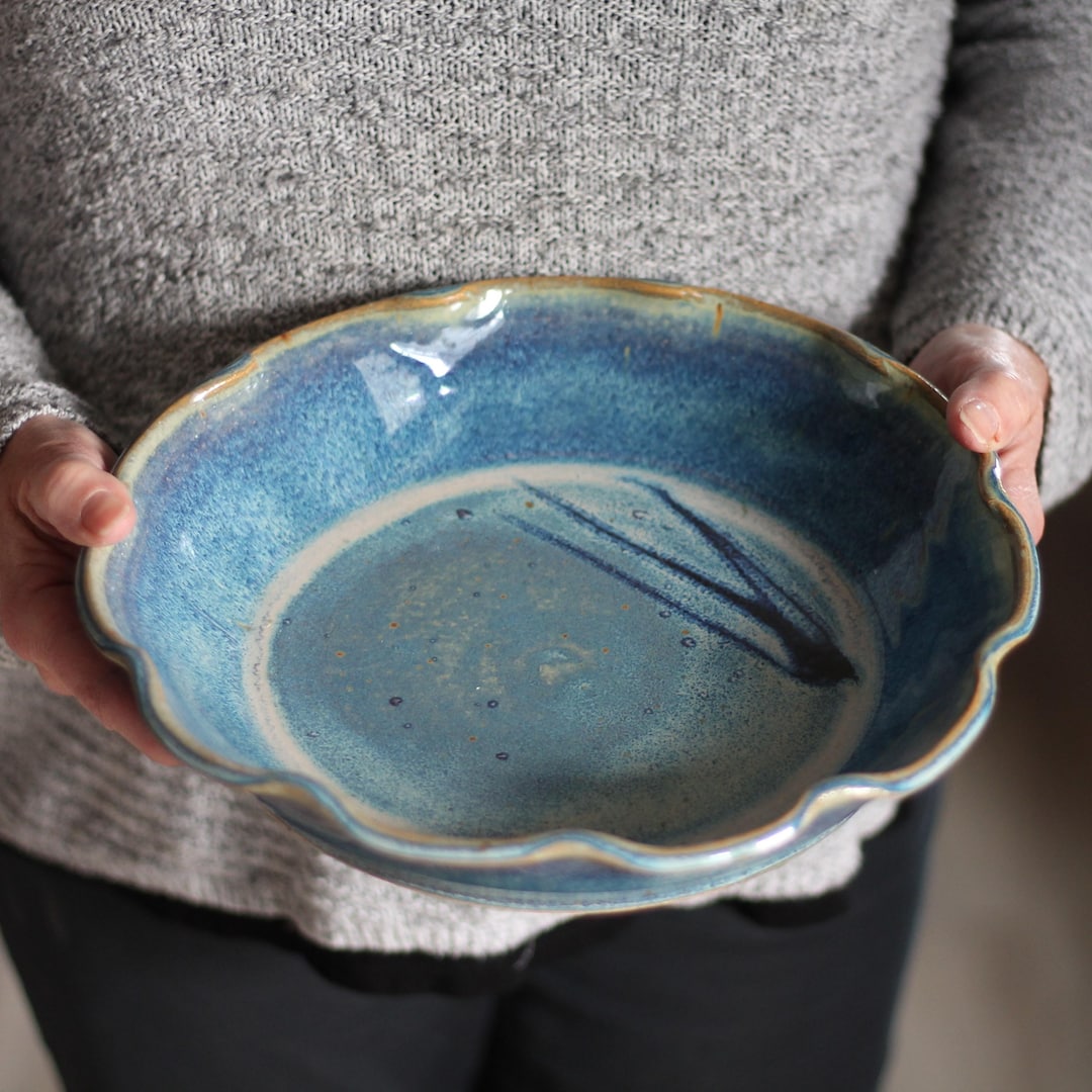 Handmade Pottery | Large Pie Plate (9 Colors) - Etsy