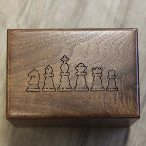 Chess Piece Box | for Small + Medium Pieces - Etsy