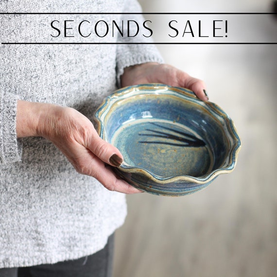 SECONDS SALE Handmade Pottery Small Pie Plate 9 Colors - Etsy