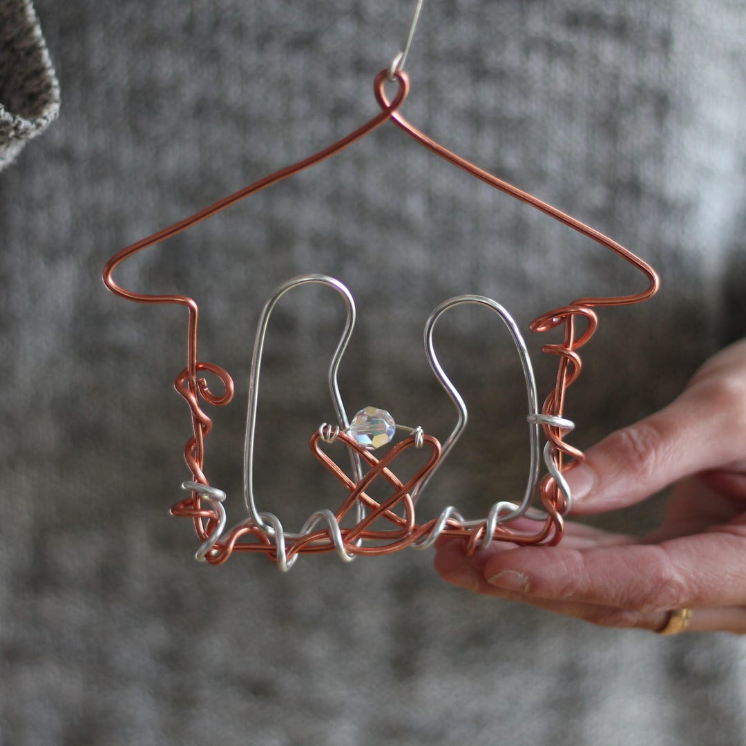 Handmade Wire Nativity Ornament *FINAL STOCK* - Etsy