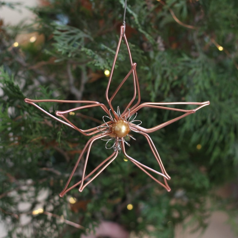 Handmade Wire Star Ornaments - Etsy