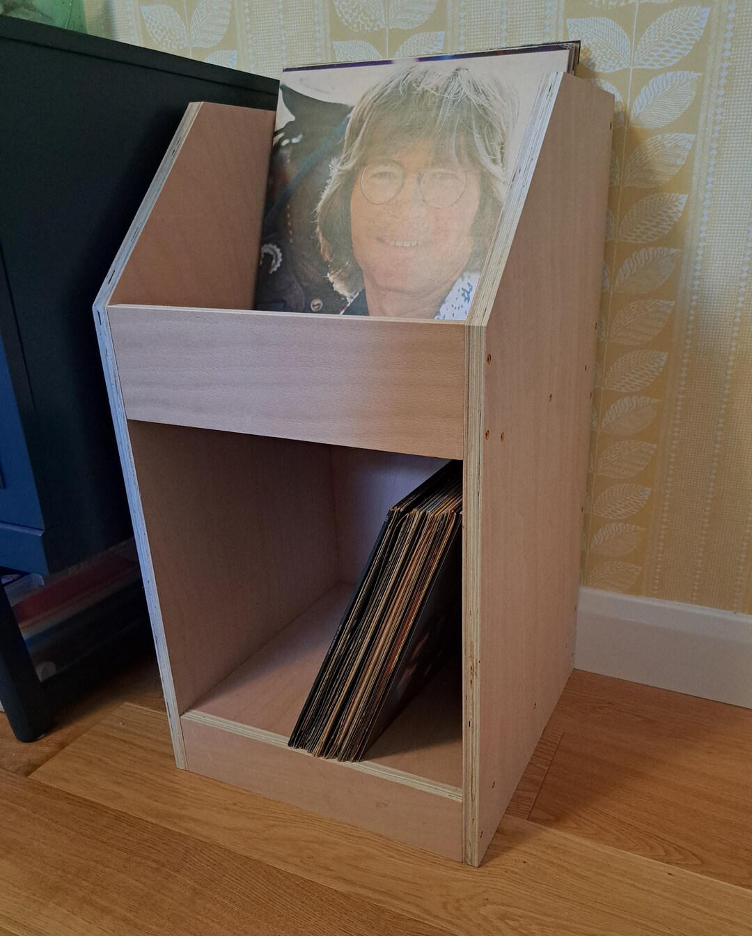 Double Deck Record Storage Browser Box Display Crate for 12" Vinyl Lps ...