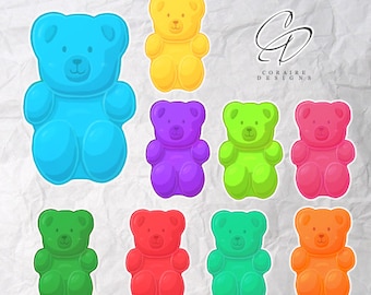 Candy Clipart, Gummy Candy Clipart, Watercolor Candies, Lollipop ...