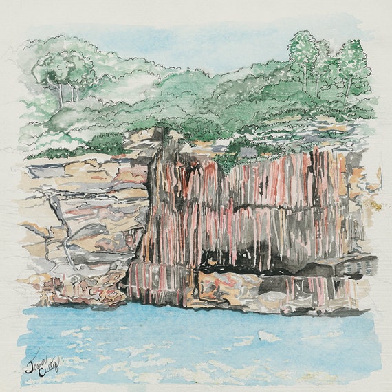 Pictured Rocks Segment - Etsy