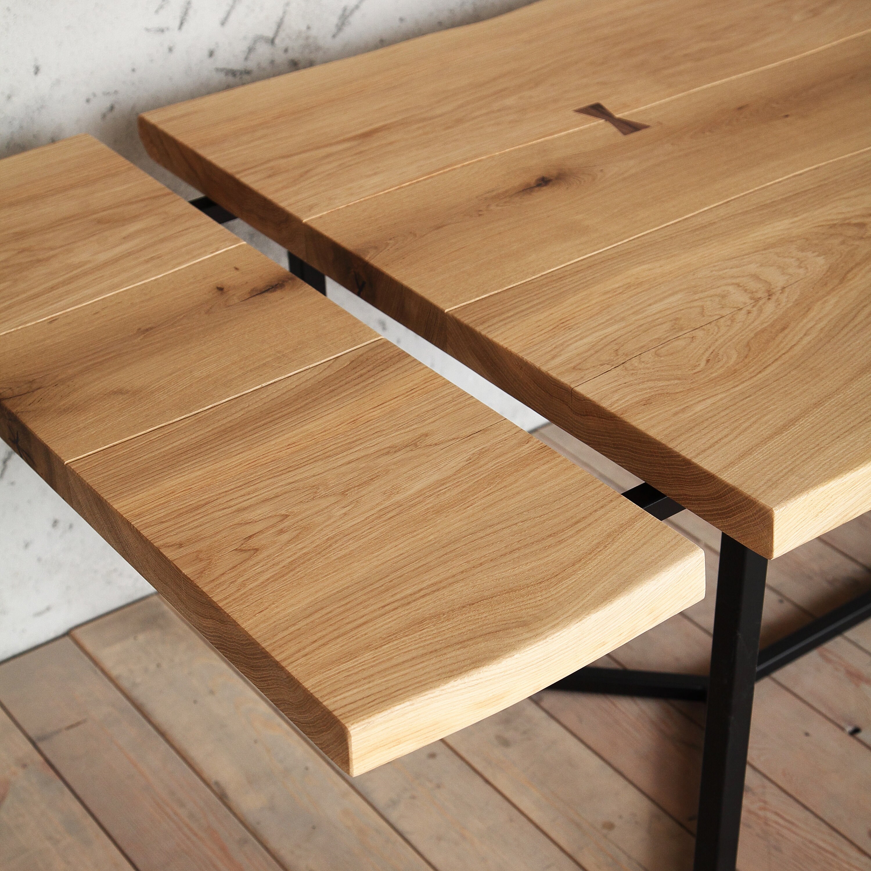 London X Solid Live Edge Extendable Dining Table - Etsy UK
