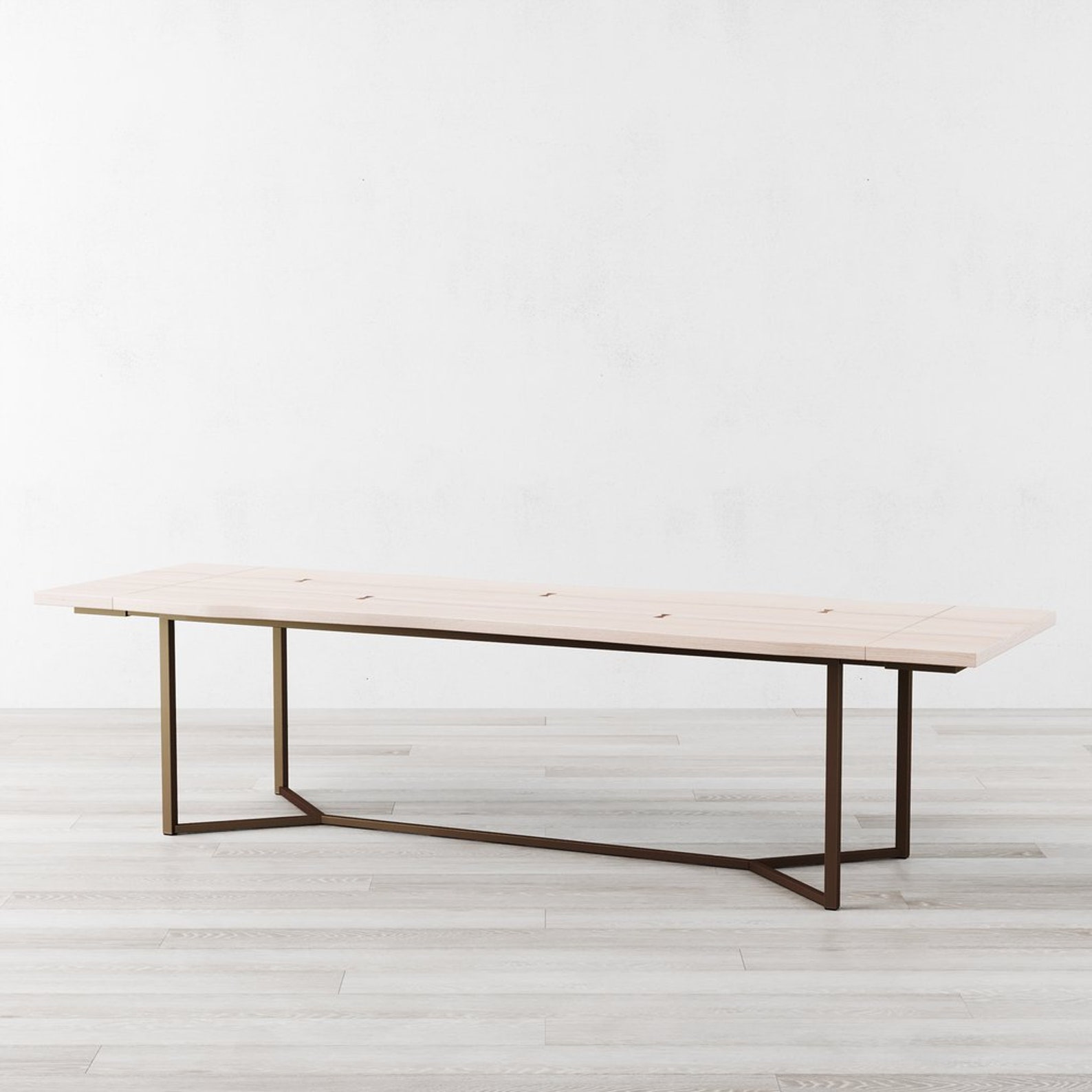 London Extendable Live Edge Light Ash Dining Table - Etsy