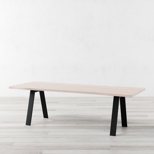 Trent Live Edge Light Ash Dining Table - Etsy