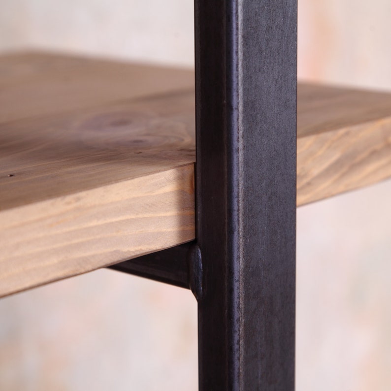 Beetham Industrial Style Wooden Metal Shelving Unit Shelf Rack - Etsy