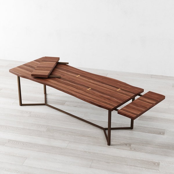 Solid Wood Extendable Table - Etsy