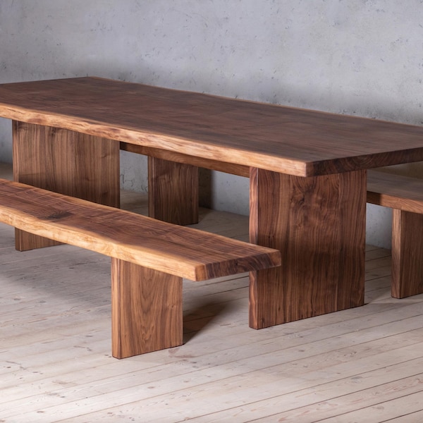 Walnut Dining Table - Etsy