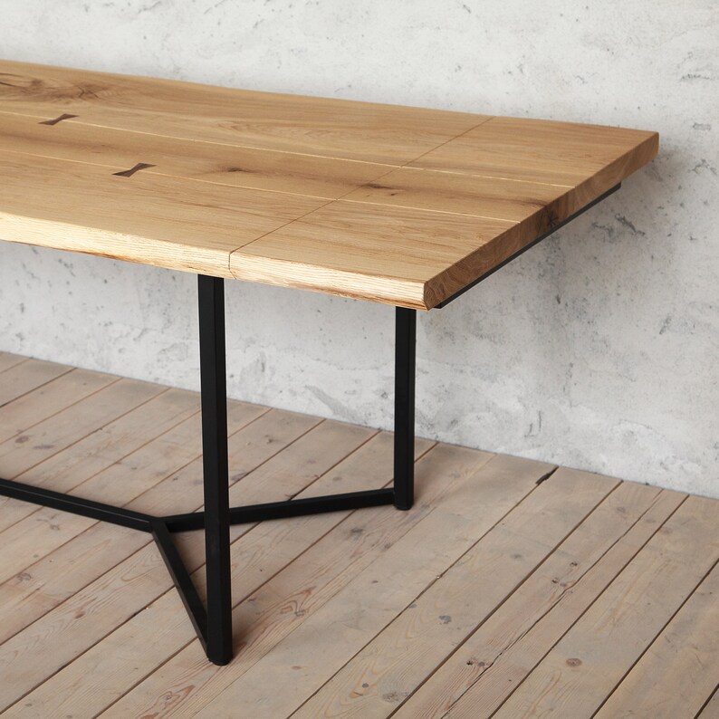 London X Solid Live Edge Extendable Dining Table - Etsy UK