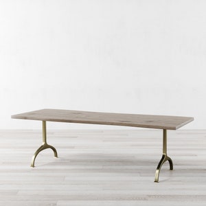 Lambeth Light Grey Oak Dining Table - Etsy
