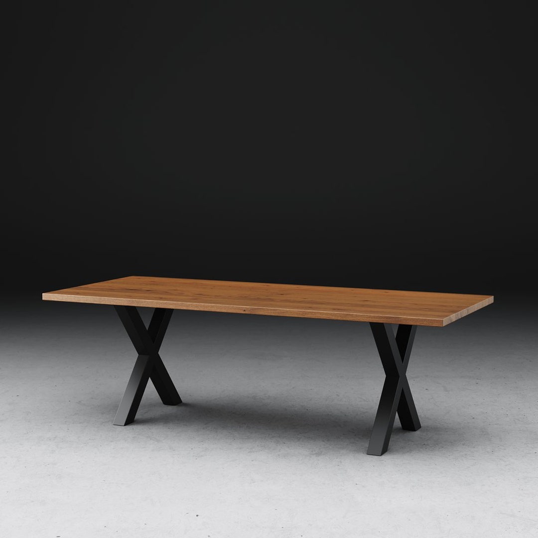 Bold Natural Brown Oak Dining Table - Etsy