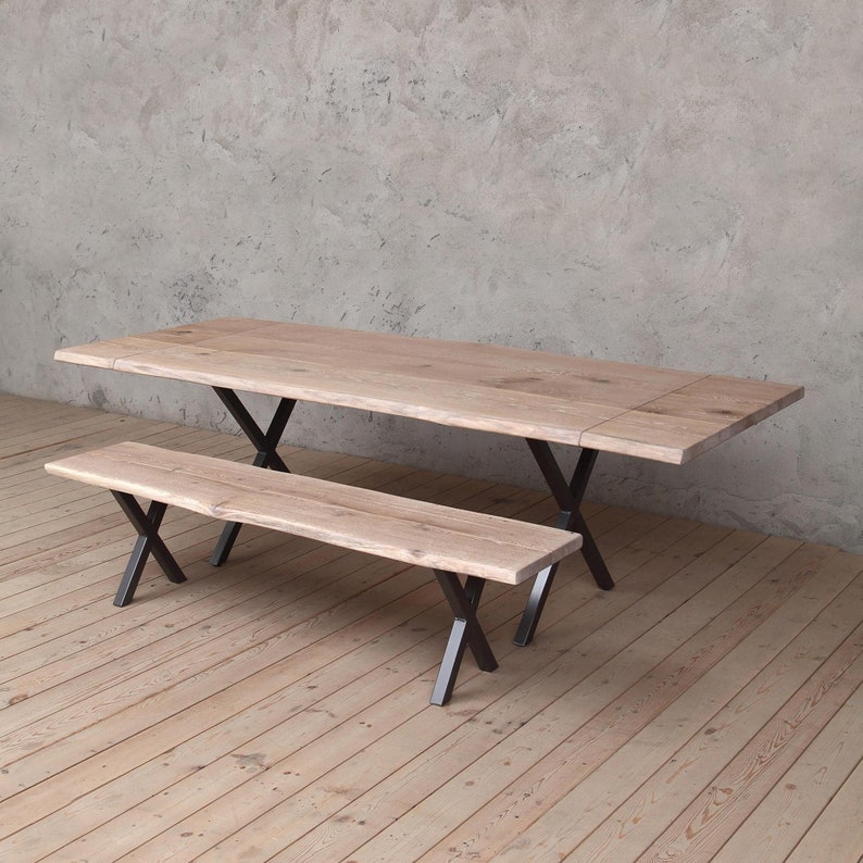 Chelsea Oak Extendable Solid Live Edge Dining Table - Etsy