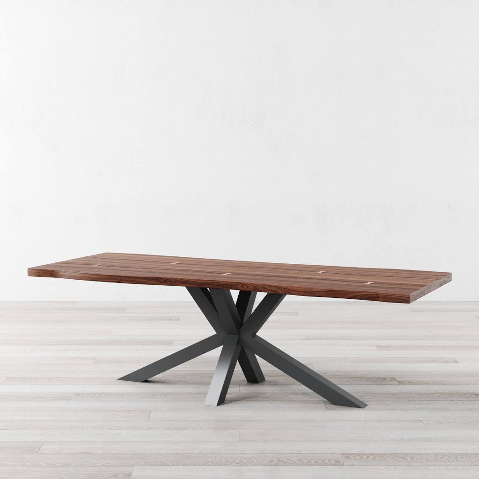Garnet Walnut Live Edge Dining Table - Etsy