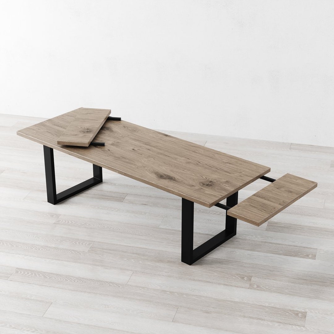 Holborn Extendable Light Grey Oak Dining Table - Etsy
