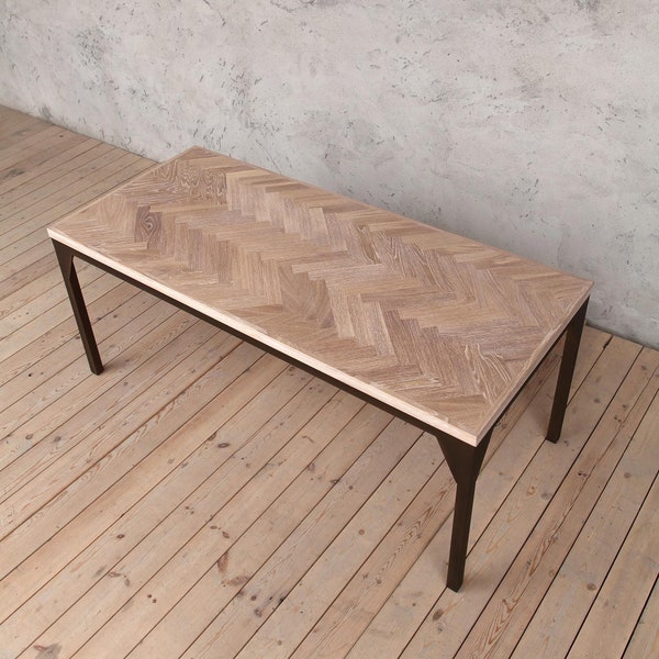 Herringbone Table - Etsy