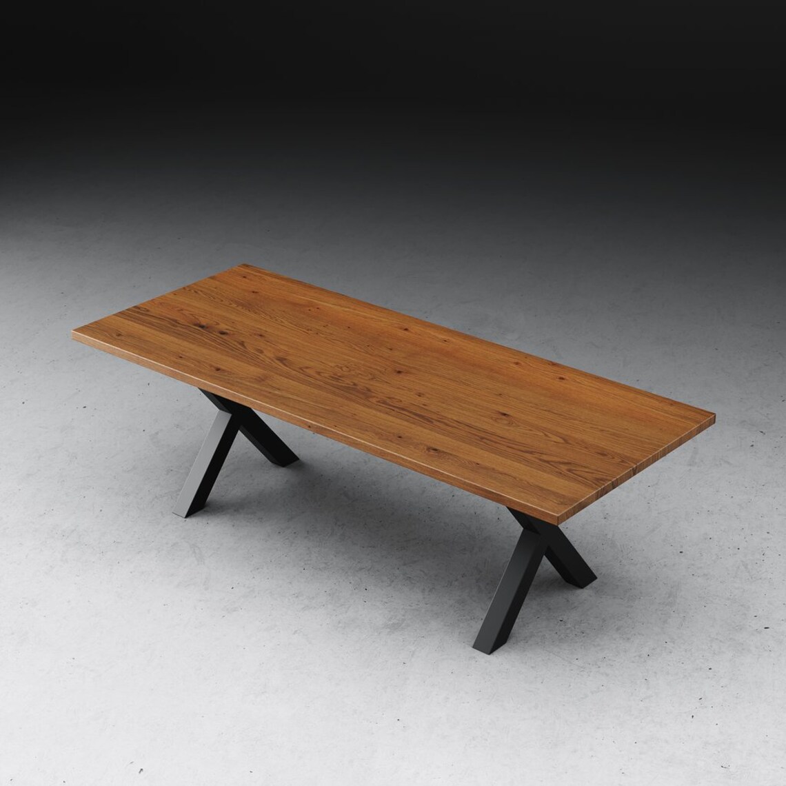 Bold Natural Brown Oak Dining Table - Etsy
