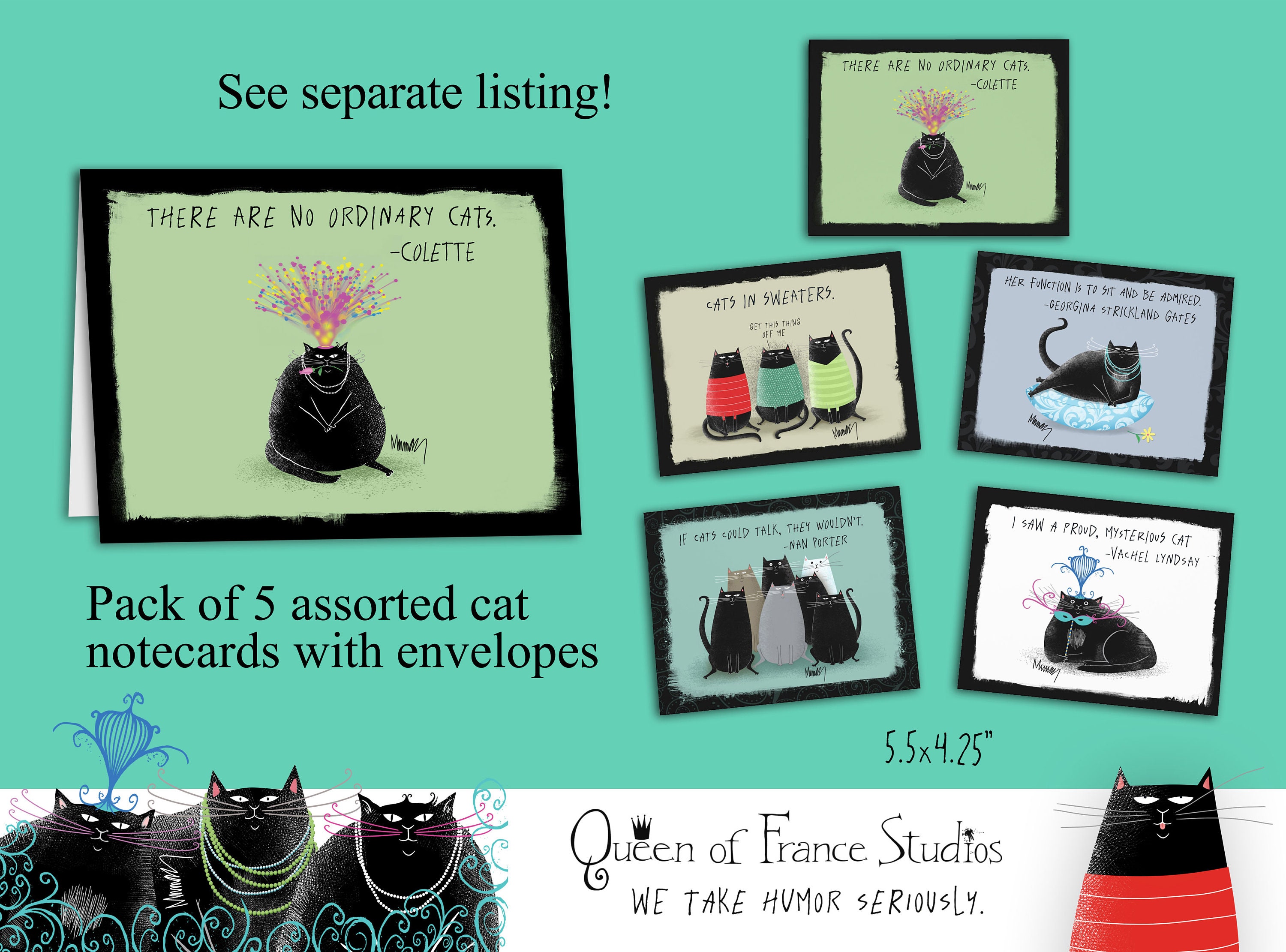 Pack of 10 Funny Birthday Cards With Envelopes - Etsy