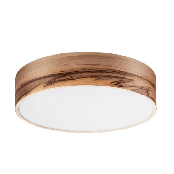 Wood Flush Mount Ceiling Light - Etsy