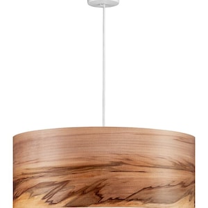 Handmade Walnut Wood Pendant Light – Scandinavian Style Ceiling Lamp - Etsy