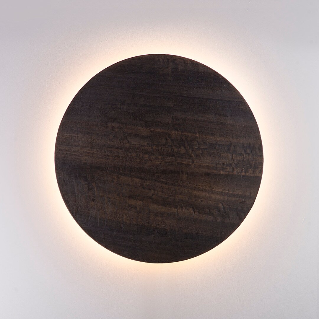 Wood Sconce - Modern Wall Decor LED Light Natural Eucalyptus Veneer - Etsy