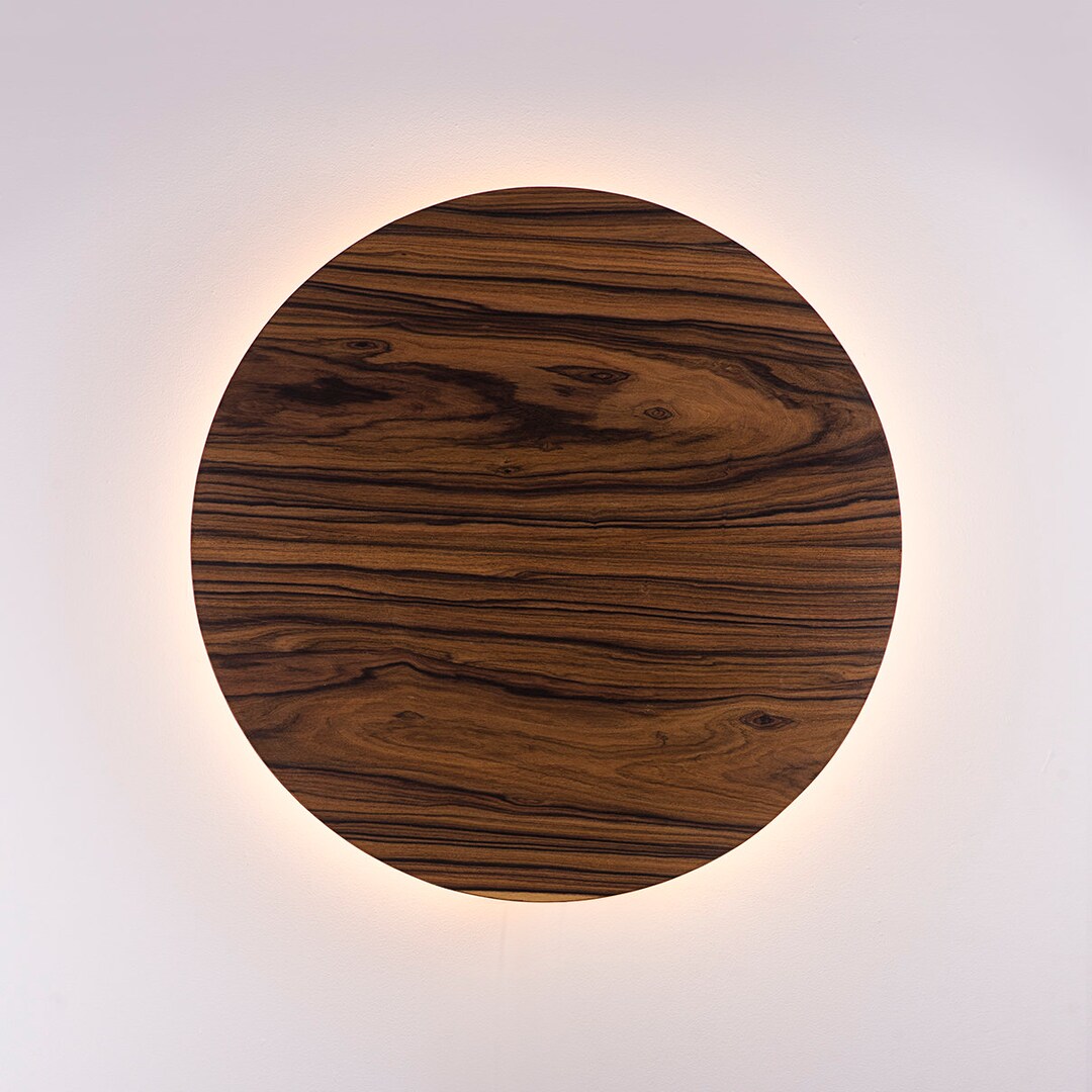 Wood Wall Lamp - Modern Light Fixture Nordic Decor Minimalist LED Light ...