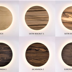 Wood Sconce Light - Modern Light Fixture Night Light Minimalist Wall ...