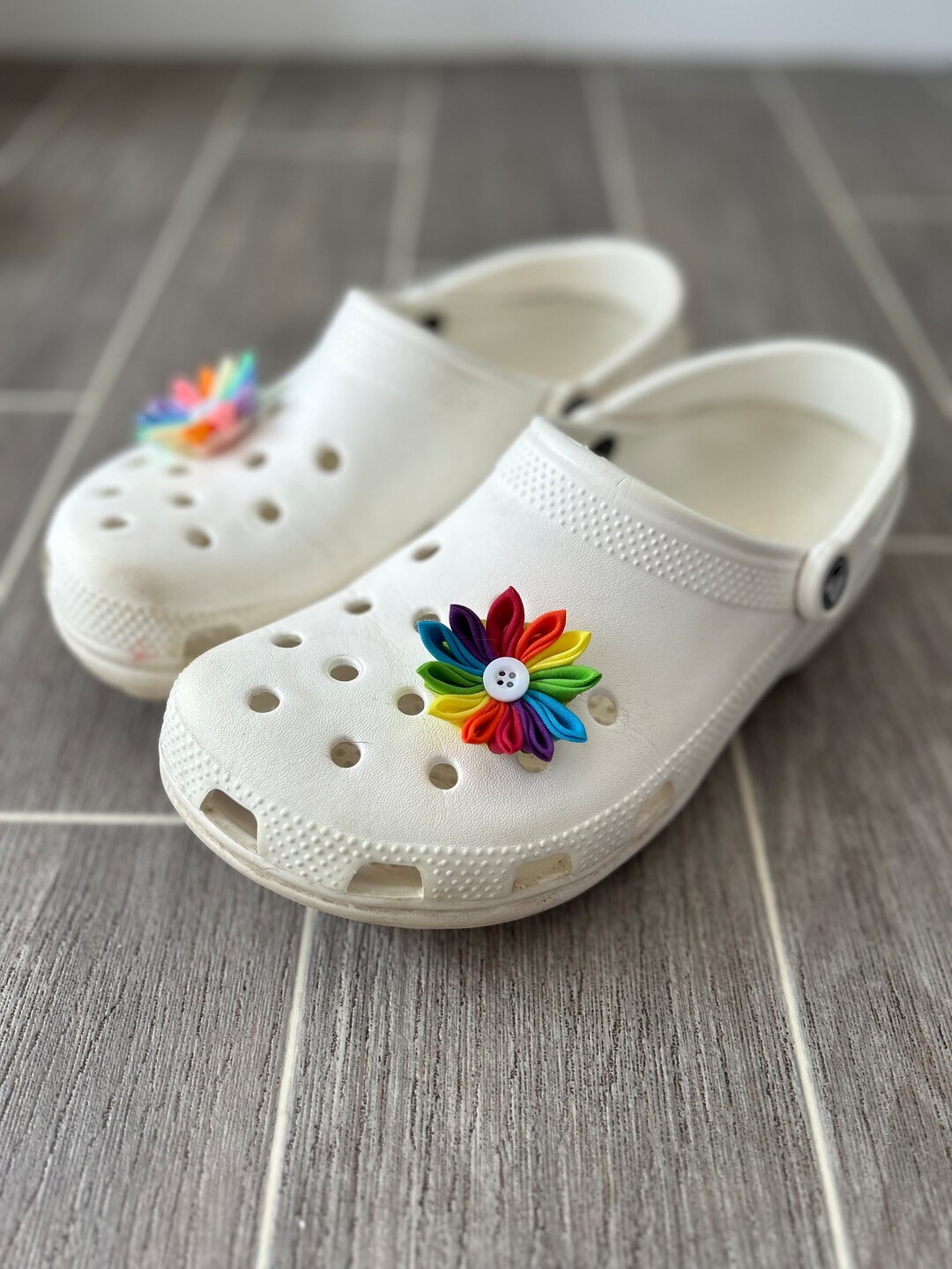 Flower Croc Charm, Rainbow Croc Charm, Charms for Crocs, Croc Charms ...