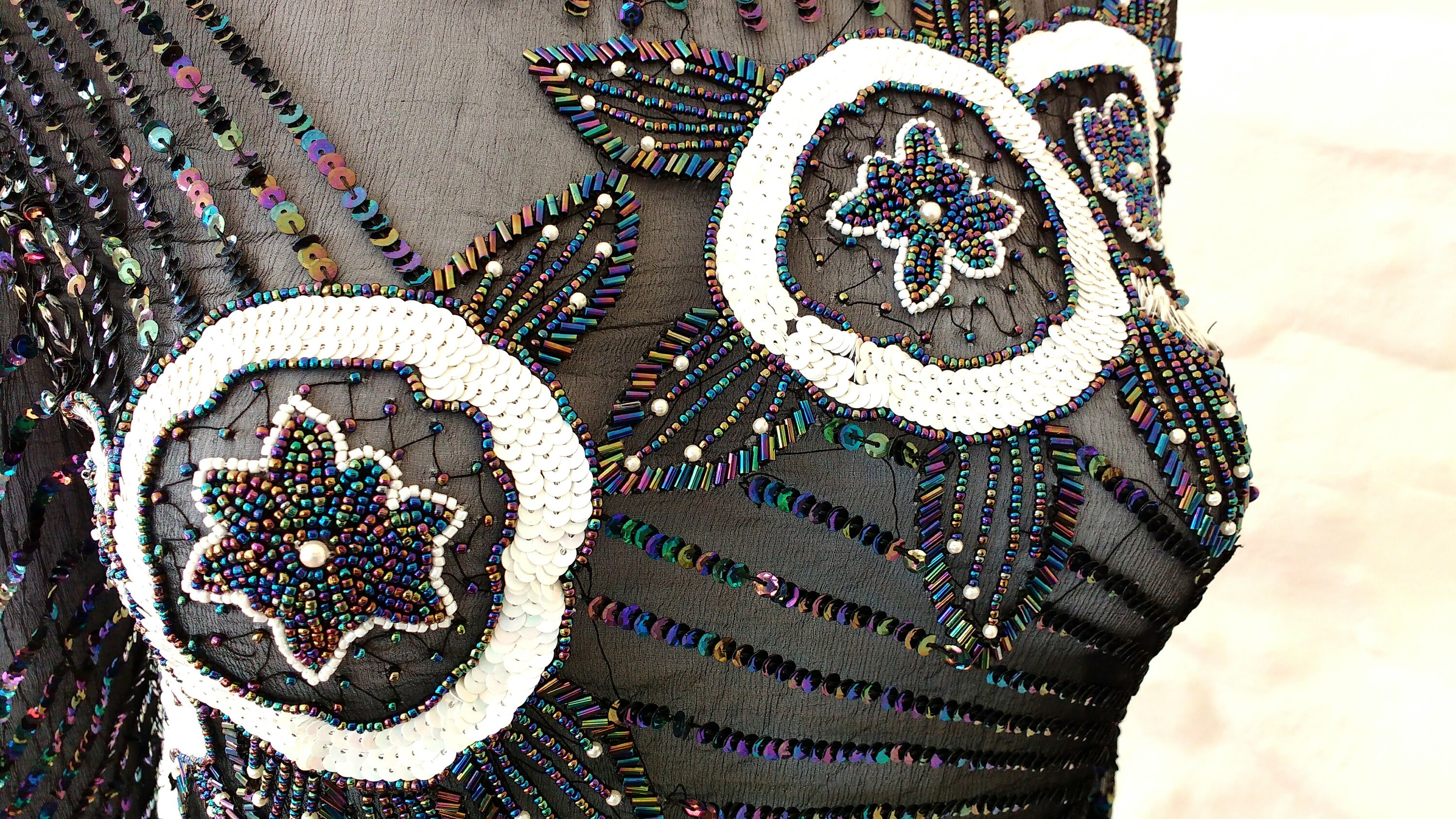 Vintage Hand Sequin and Beaded Top - Etsy