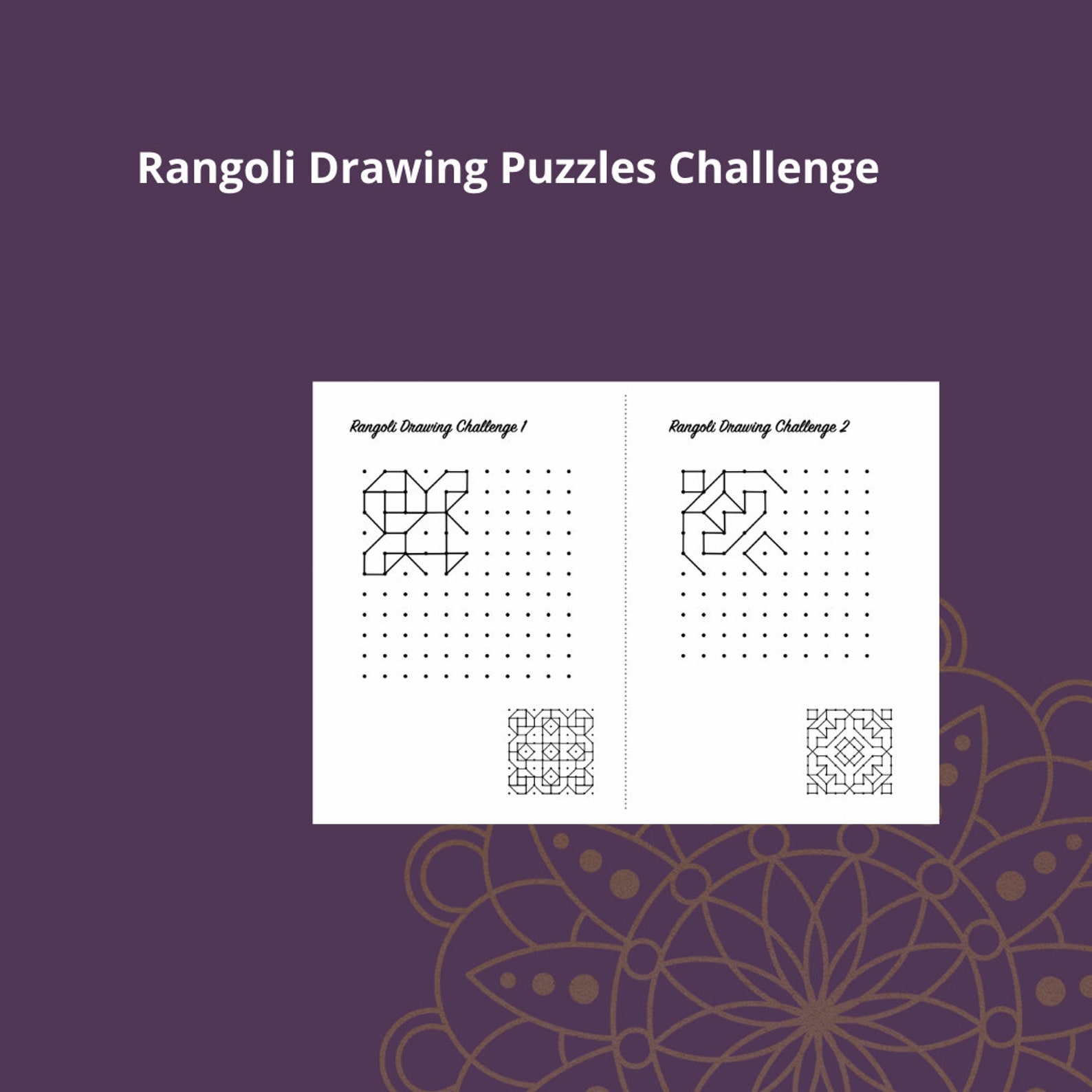 Mandala Coloring Kids Activity Book With Diwali Theme printable A4 Size ...