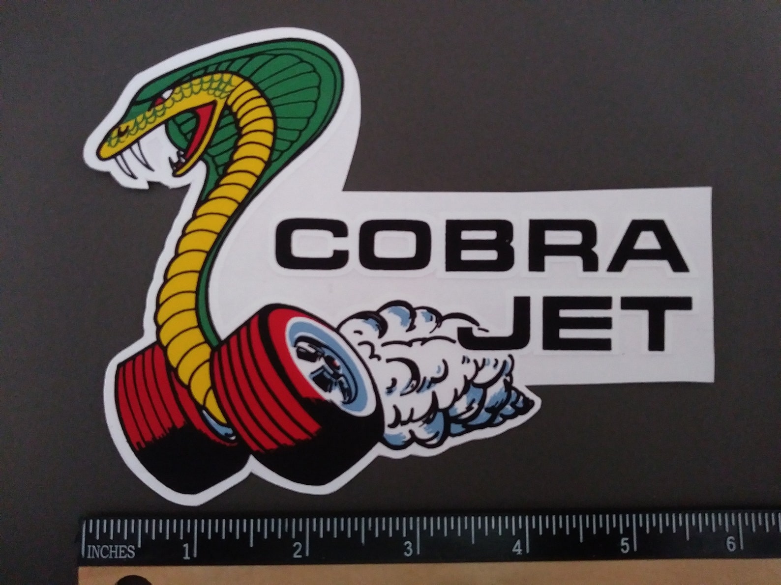 Ford Cobra Jet Vintage Style Racing Decal Sticker - Etsy