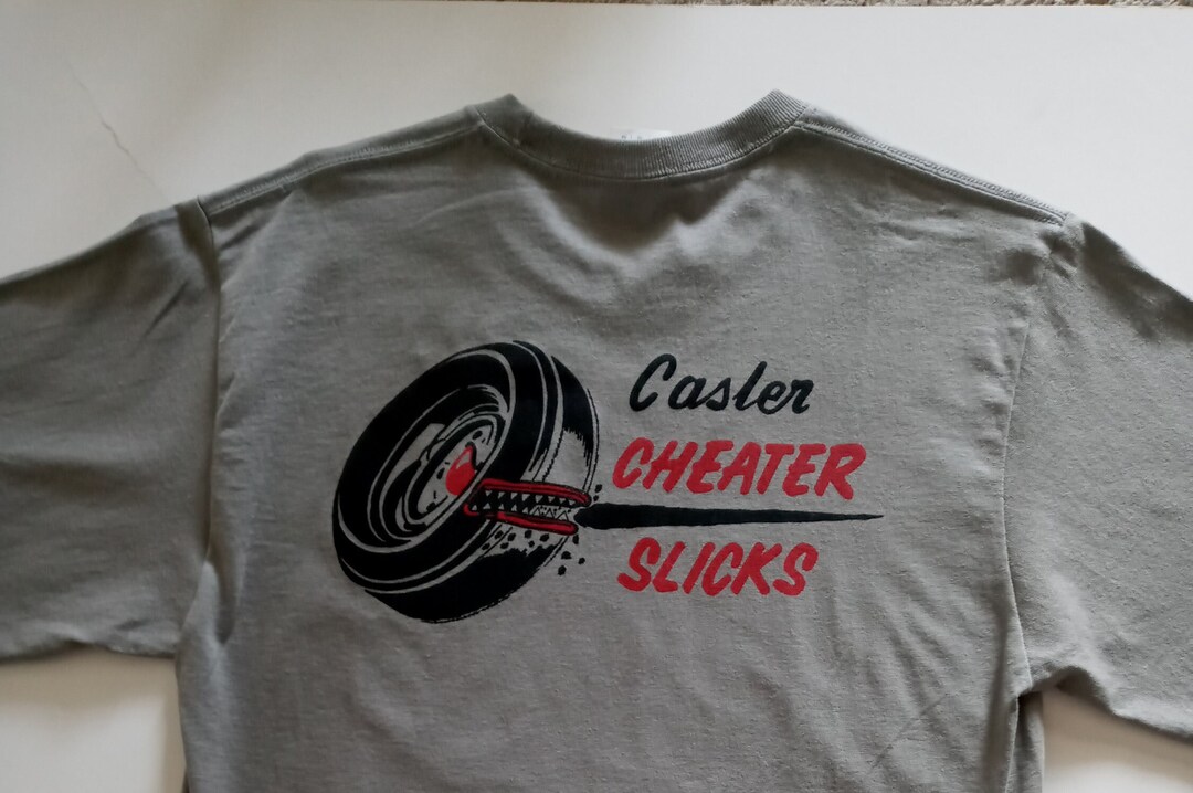 1968 Style Casler Cheater Slicks Drag Race Car Tee Shirt - Car Lover ...