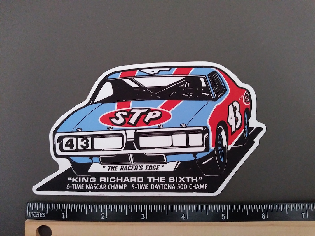 Richard Petty STP Dodge Charger 1960's.... Vintage Style Racing Decal..sticker - Etsy