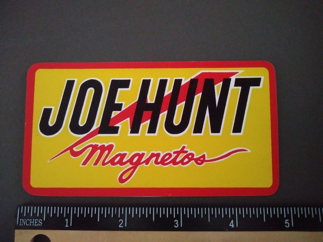 Joe Hunt Magnetos 1960's.... Vintage Style Racing Decal..sticker - Etsy