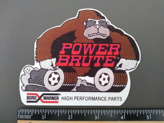Borg Warner Power Brute Vintage Style Racing Decal..sticker | Etsy