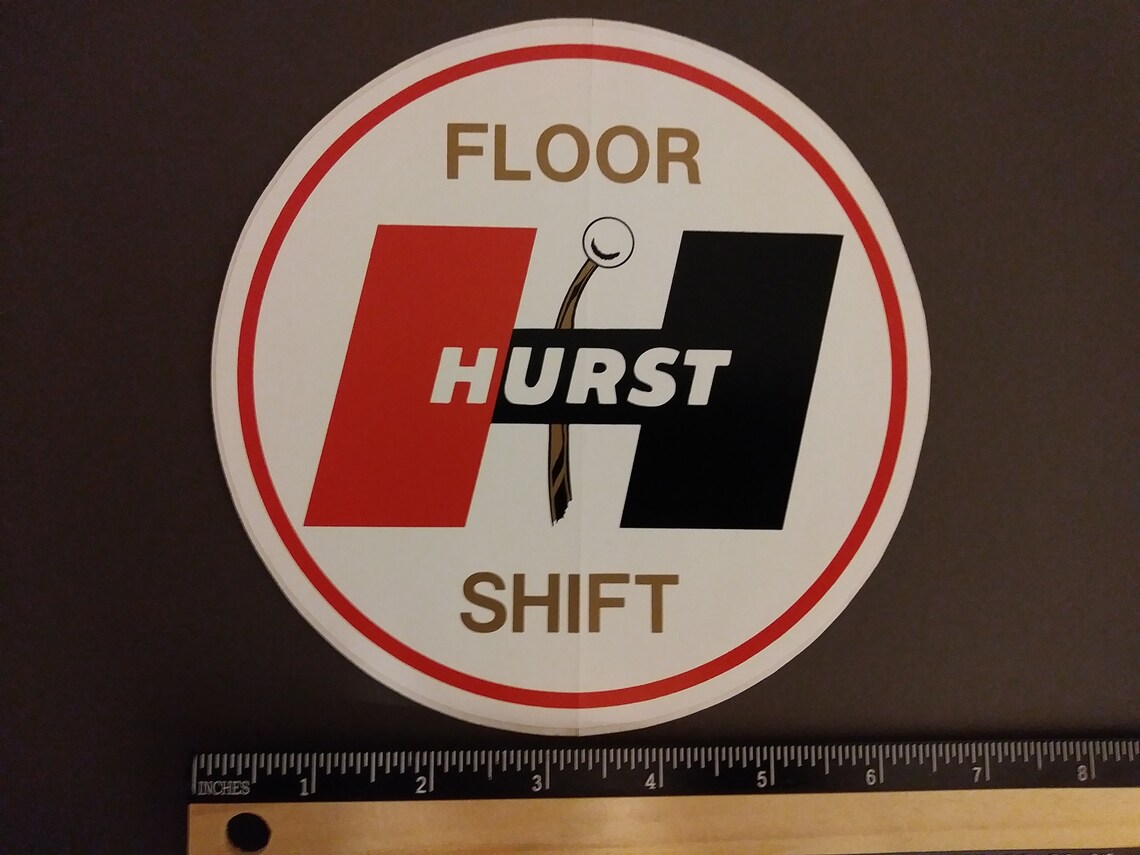 Hurst Shifters Large Vintage Style Racing Decal.. Peel and Stick ...