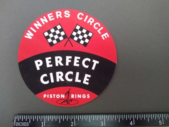 Perfect Circle Rings Vintage Style Racing Decal Sticker | Etsy