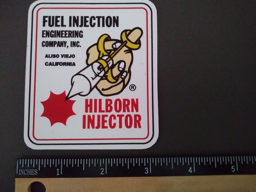 Hilborn Fuel Injection Vintage Style Racing Decal.. Peel and - Etsy