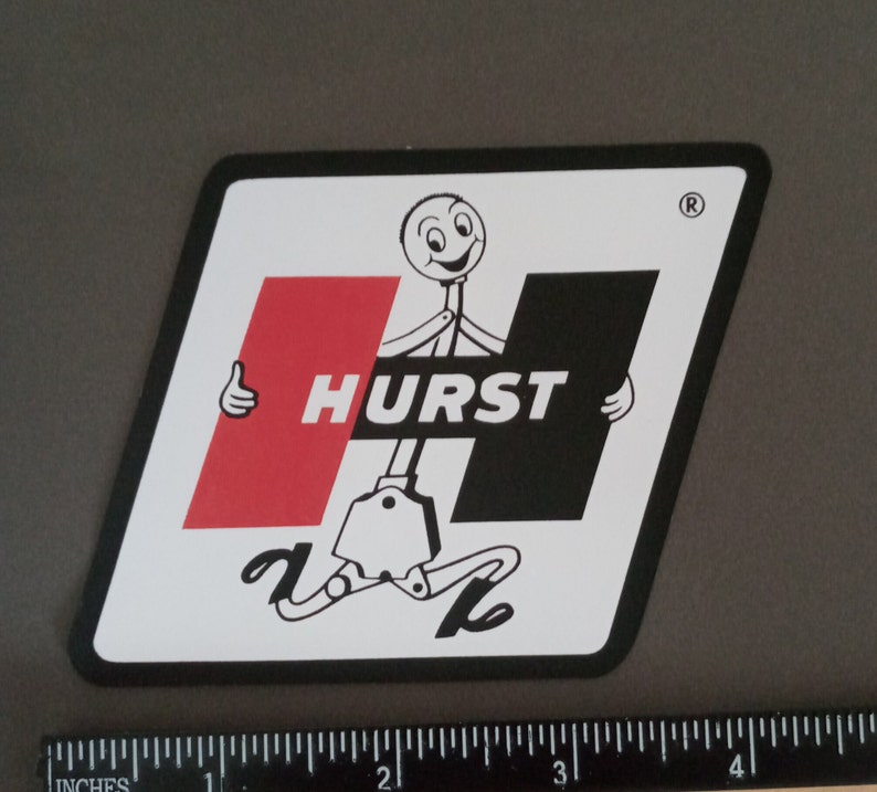Hurst Shifter 1968 Vintage Decal .... Rat Rod ... Drag Racing ... Tool ...