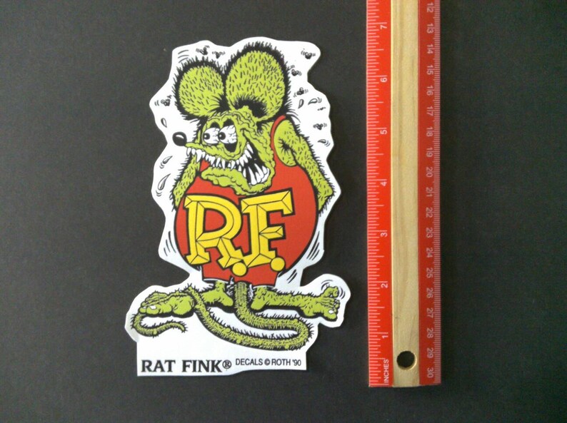 Rat Fink... Vintage Style Racing Large Decal Sticker | Etsy