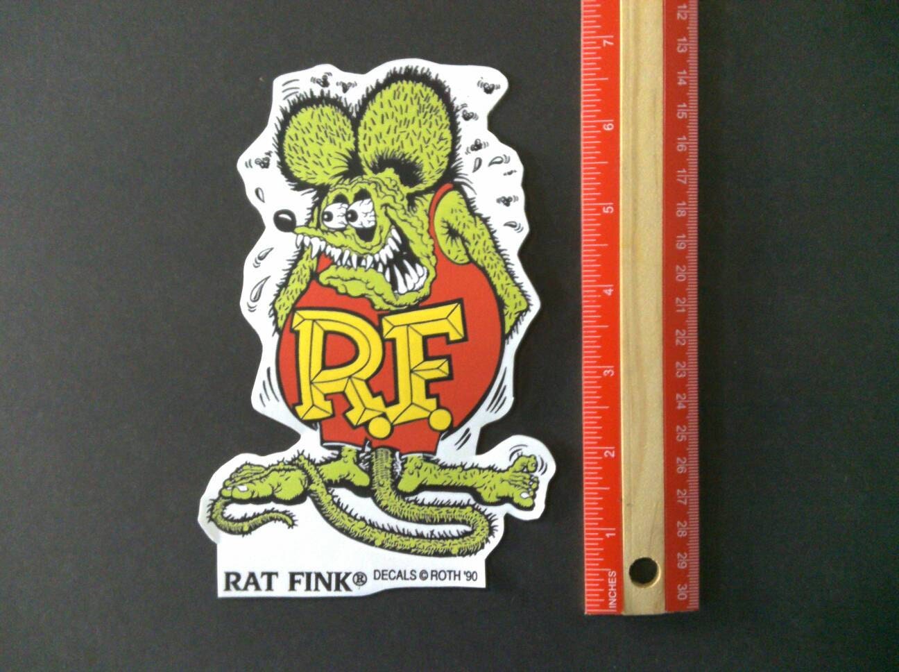 Rat Fink... Vintage Style Racing Large Decal Sticker | Etsy