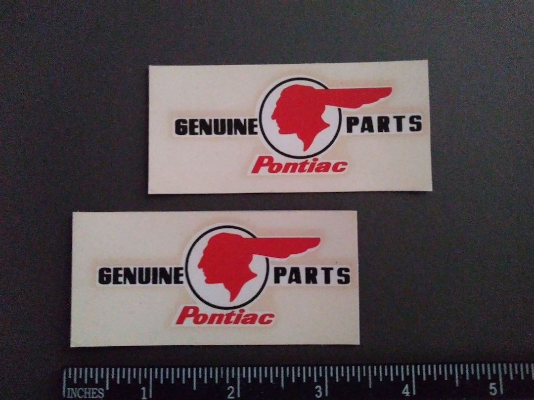 Pontiac Parts Vintage Style Racing Decal Sticker - Tool Box Sticker ...
