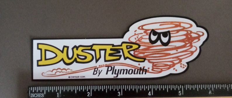 Plymouth Duster 340 1970 Vintage Style Decal ... Isky ...rat Rod ...