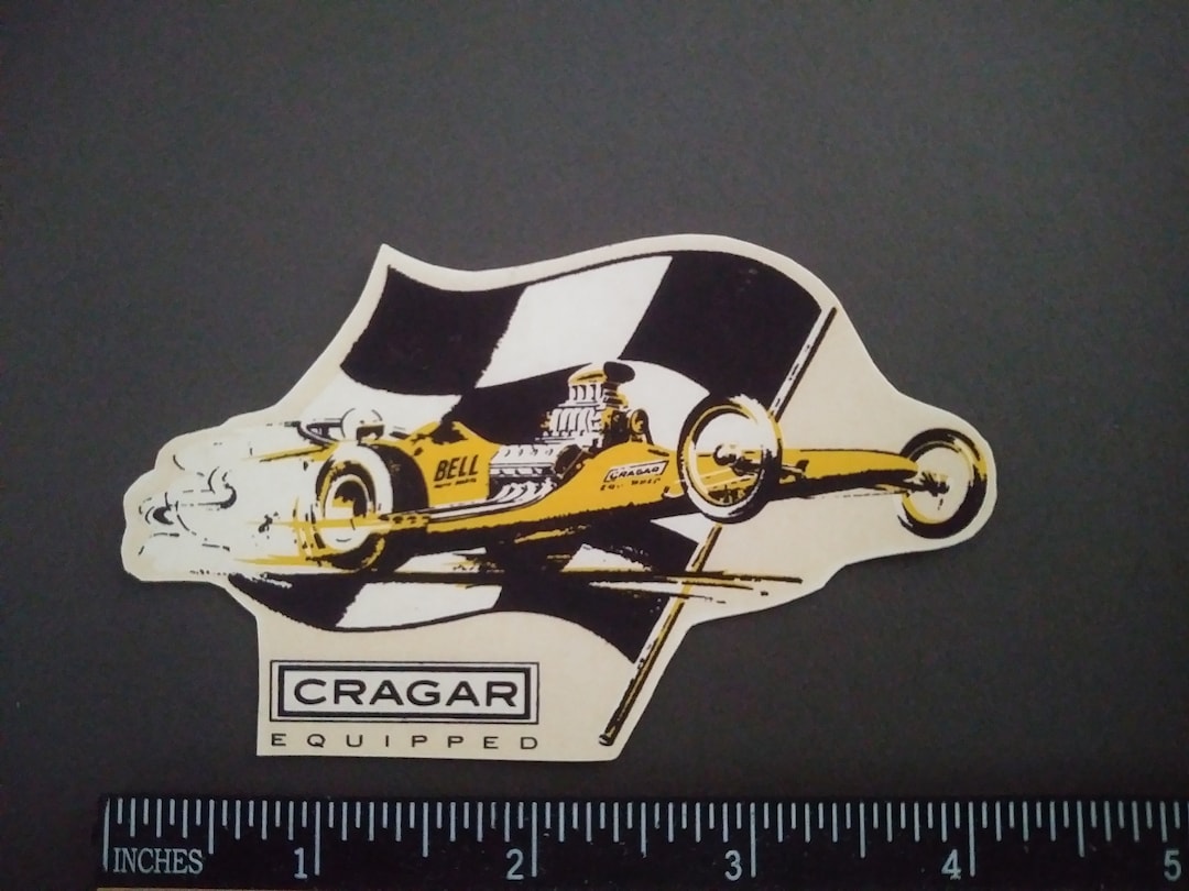 Cragar Dragster Vintage Racing Decal Sticker Tool Box Sticker Car Lover ...