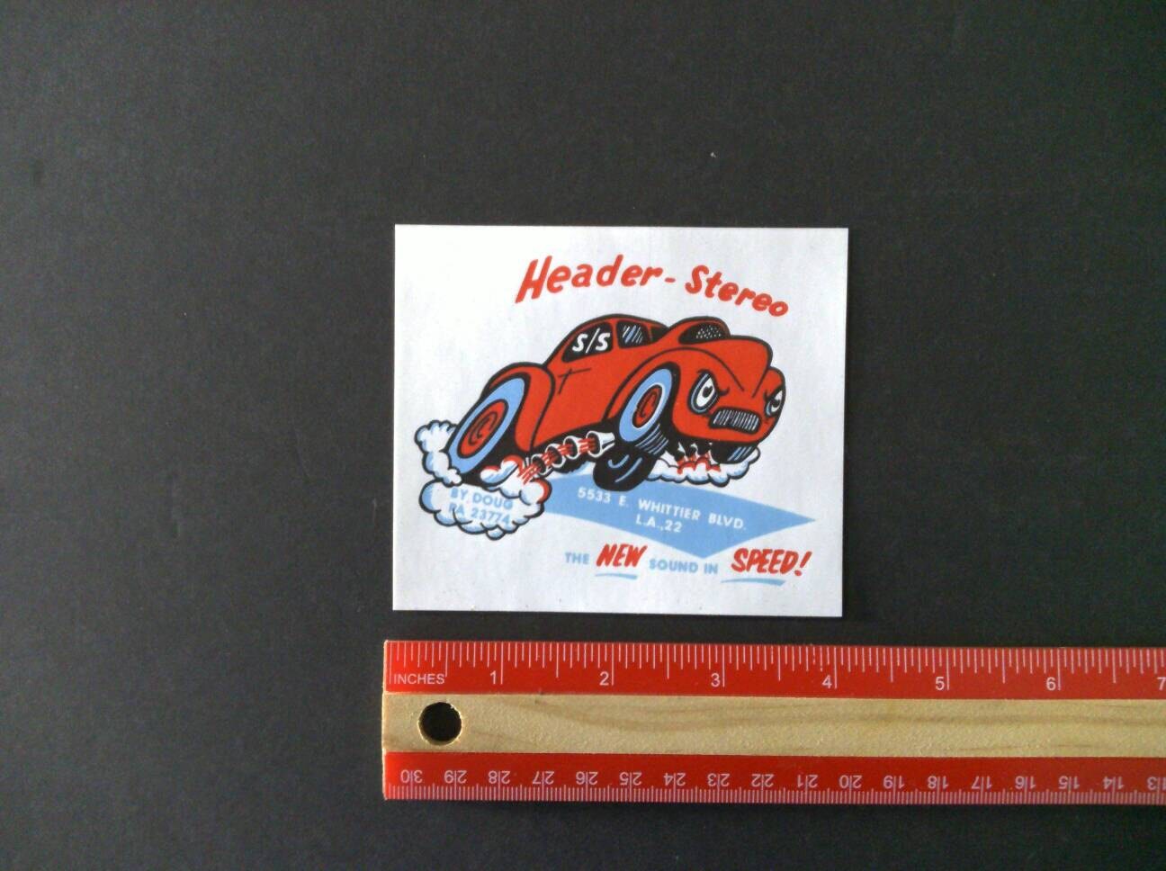 Doug's Headers Vintage Style Racing Decal Sticker - Etsy